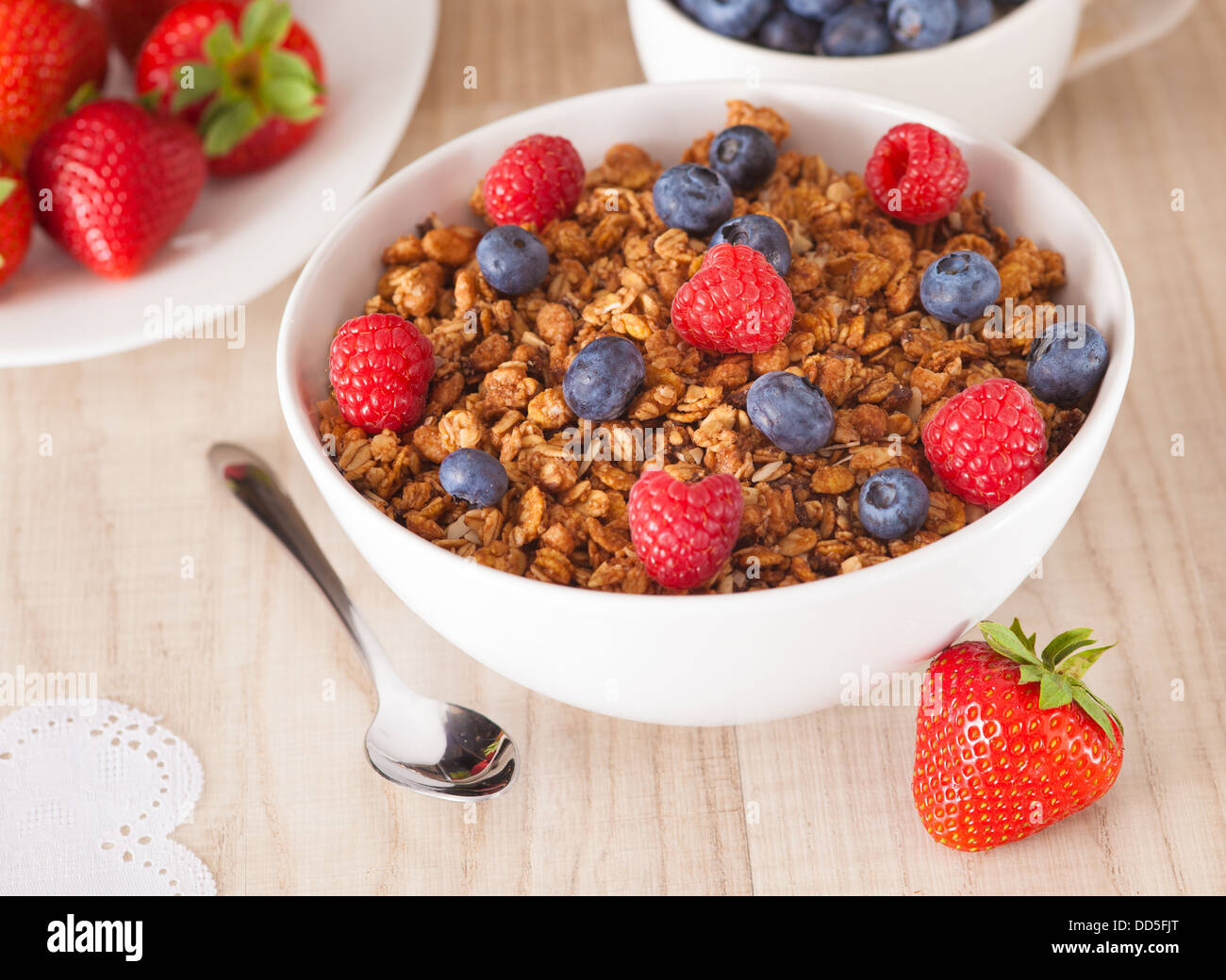 muesli with berries Stock Photo - Alamy