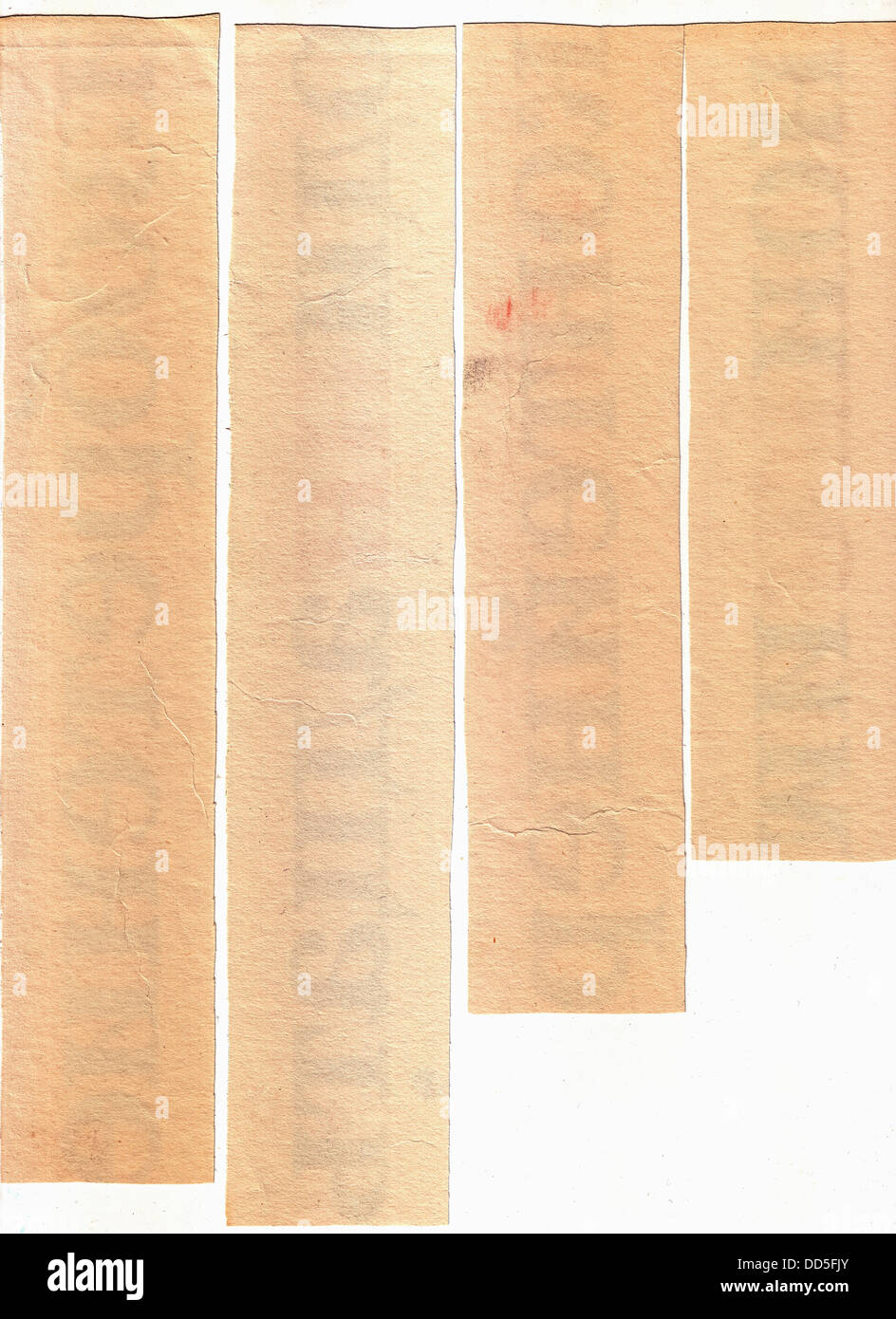 Collection Of Grunge Paper Pieces On White Background Stock Photo - Alamy
