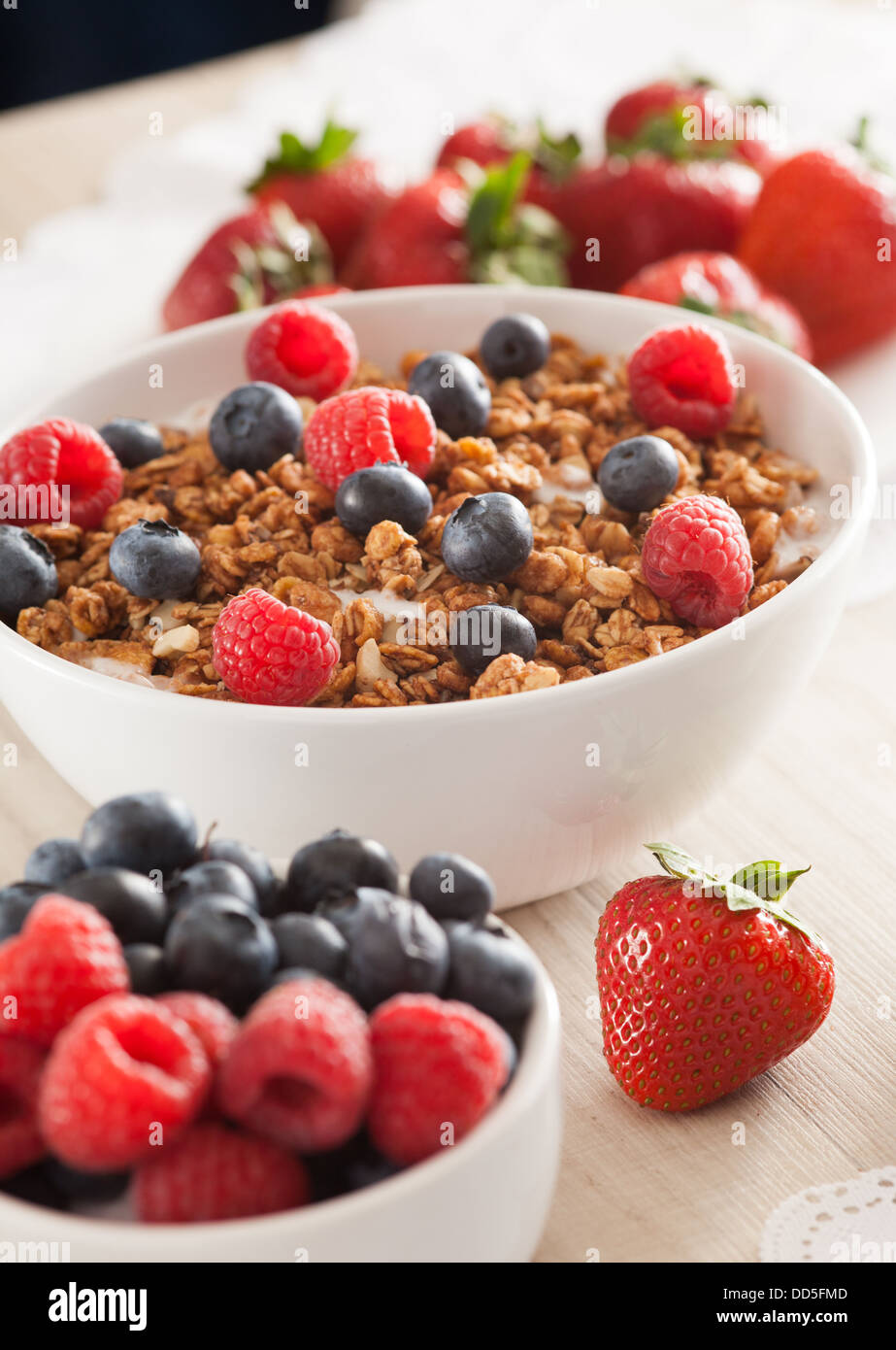 muesli with berries Stock Photo - Alamy