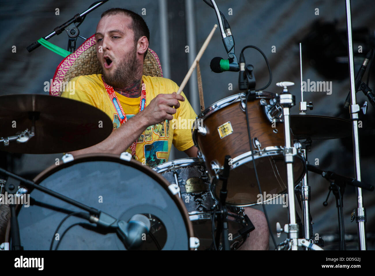 The Fratellis performs in Budapest Stock Photo - Alamy