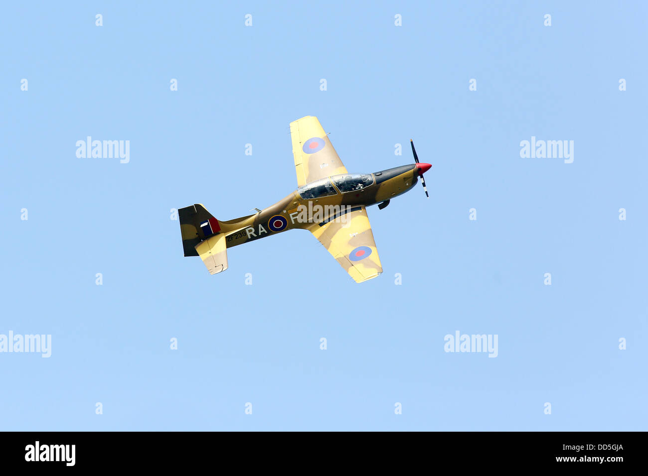 The RAF Tucano pictured at Wings and Wheels, Dunsfold, Surrey today ...