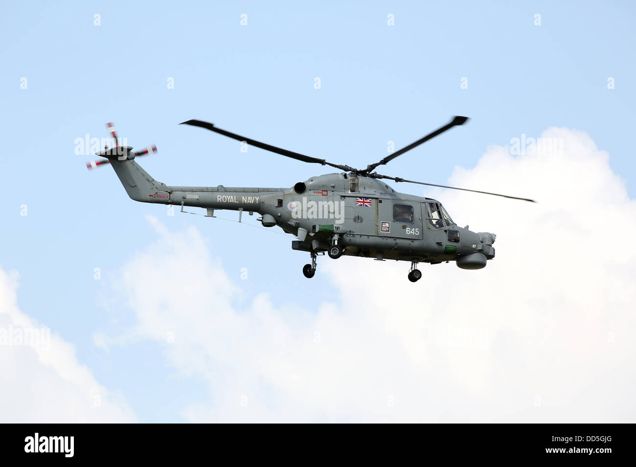 The Royal Navy Lync - Black Cat solo Helicopter pictured at Wings and ...