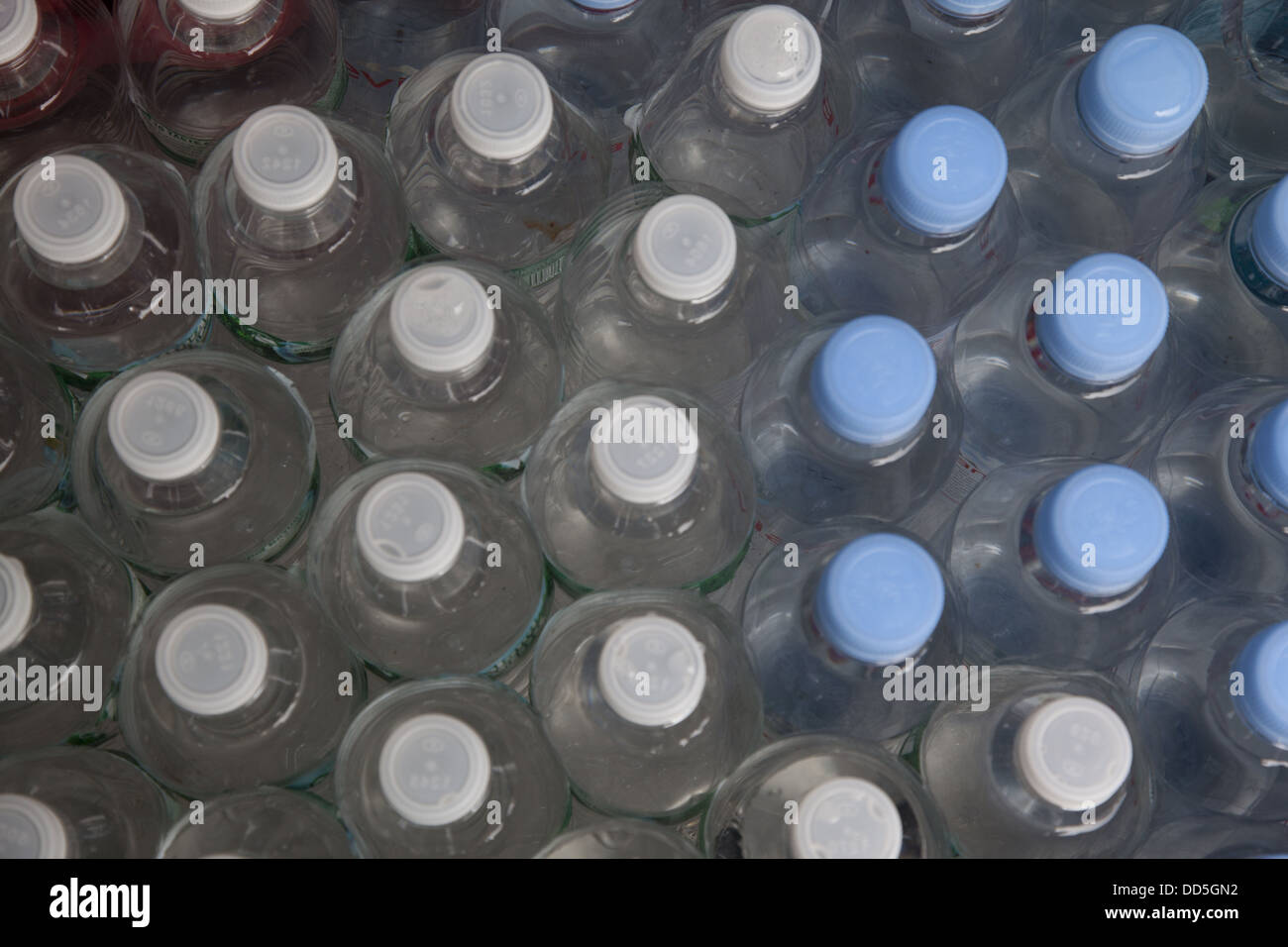 Bottled water for sale at a market in Manhattan, NYC Stock Photo - Alamy
