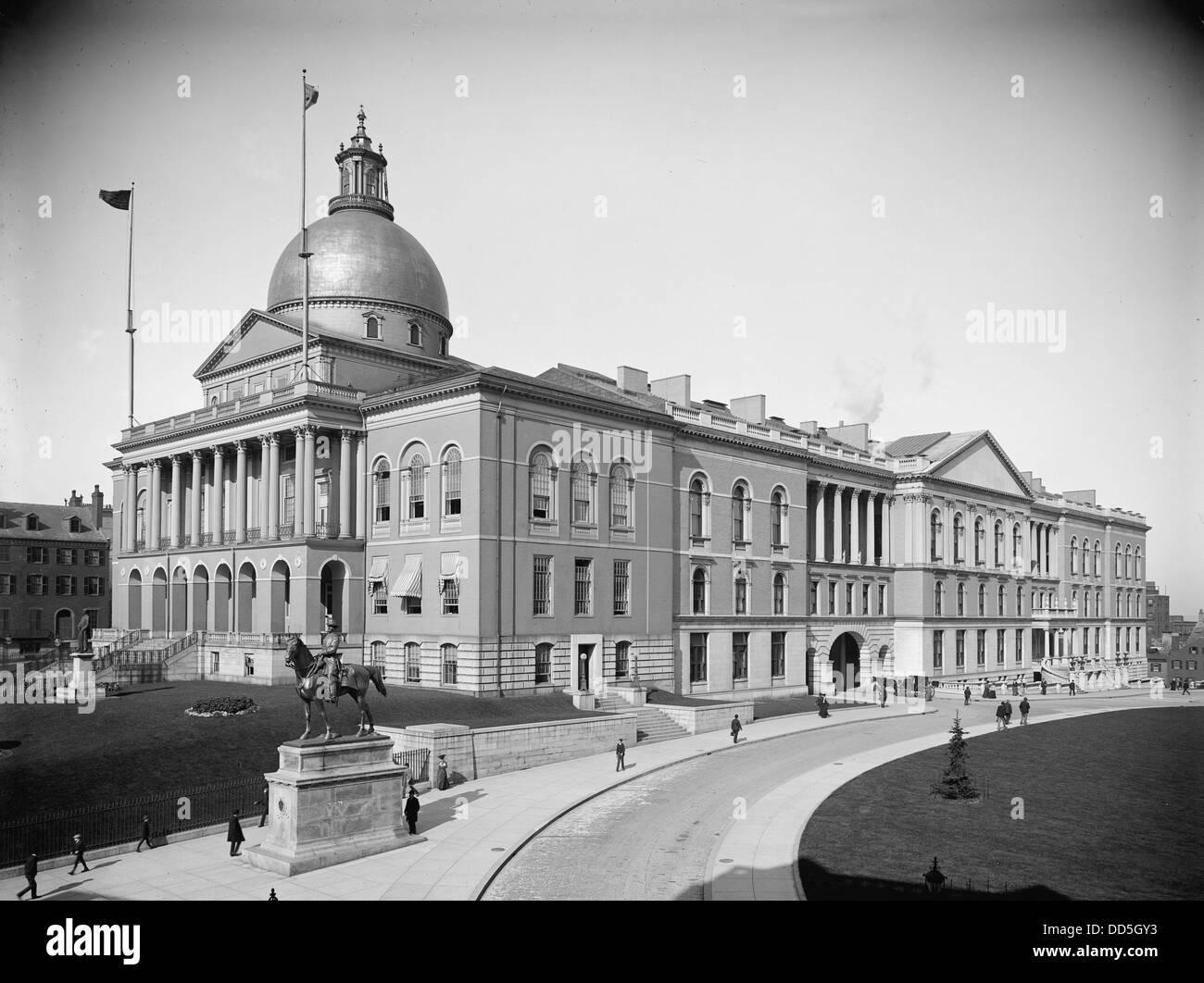 Massachusetts State House, Boston, ca. 1904 Stock Photo - Alamy