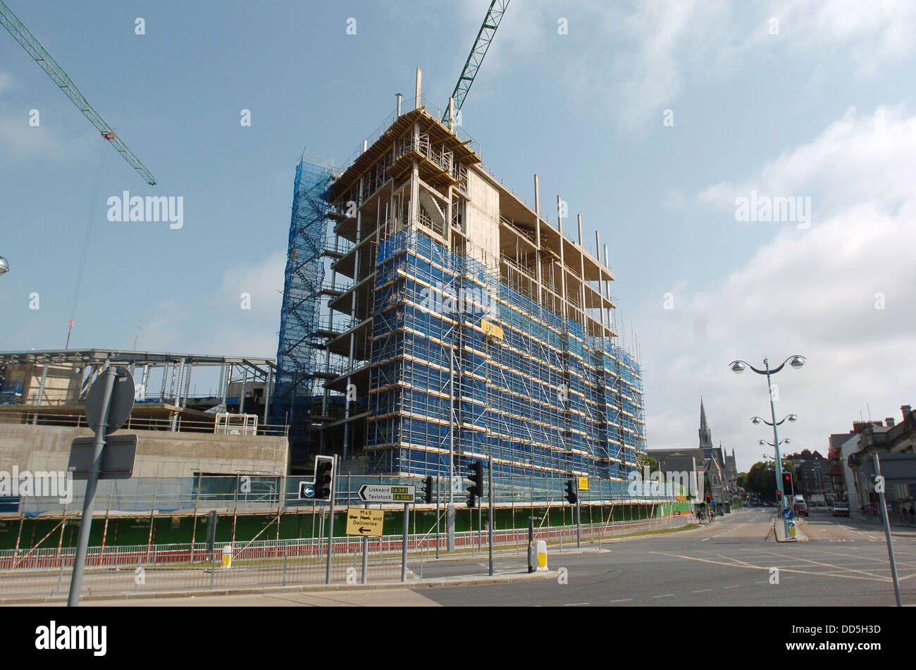 Work in progress on the Roland Levinsky building at Plymouth University ...