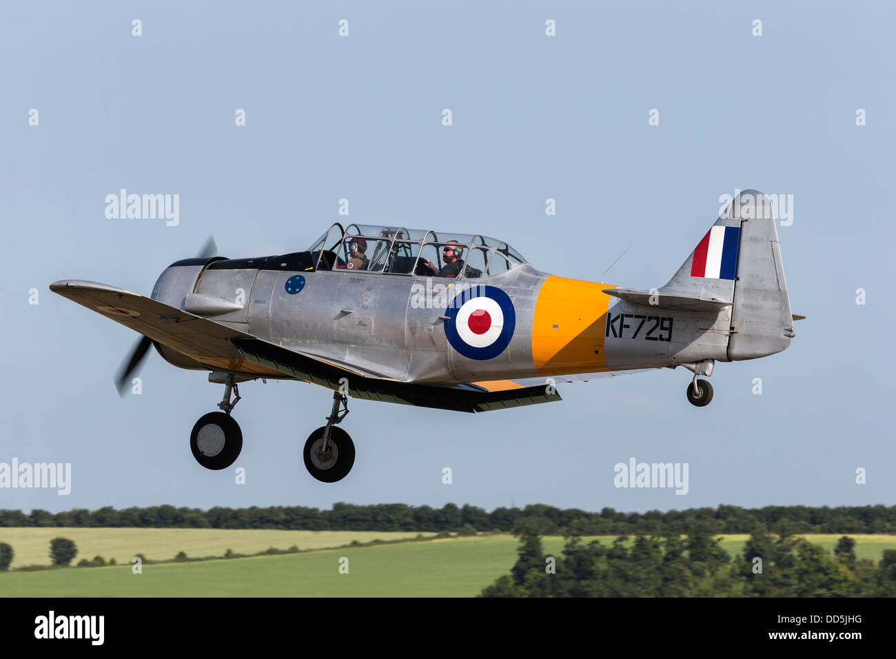 North American Harvard - veteran RAF training aircraft Stock Photo - Alamy