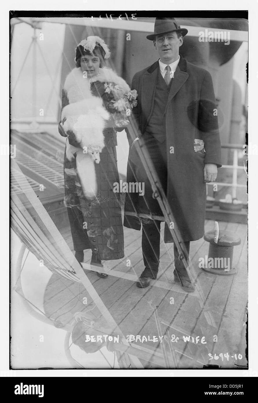 Berton Braley and wife (LOC Stock Photo - Alamy