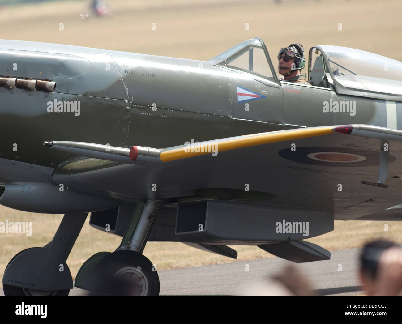 Spitfire WW11 fighter aircraft at an air display Stock Photo - Alamy