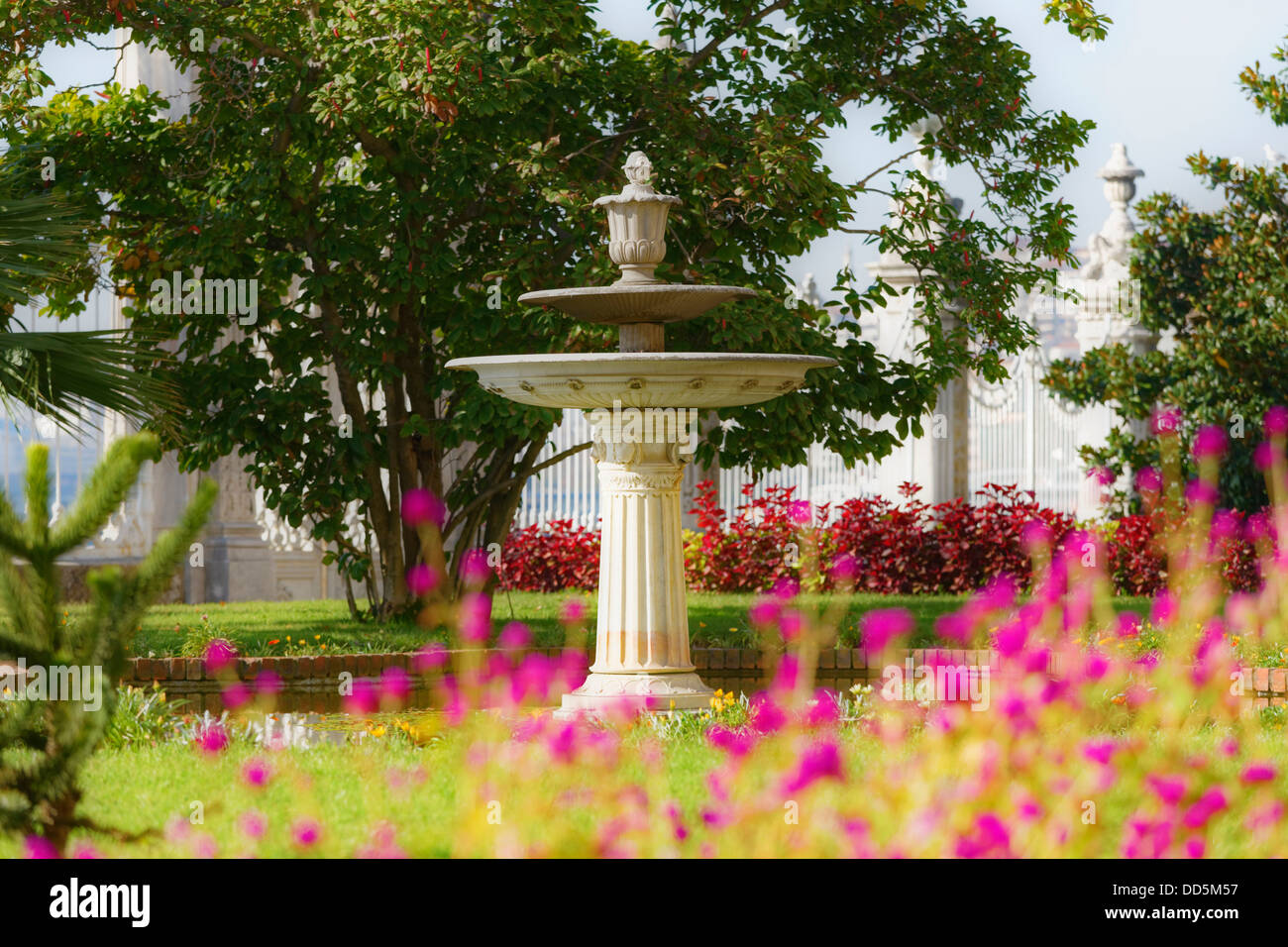 Turkey, Istanbul, Garden of Dolmabahce Palace Stock Photo - Alamy