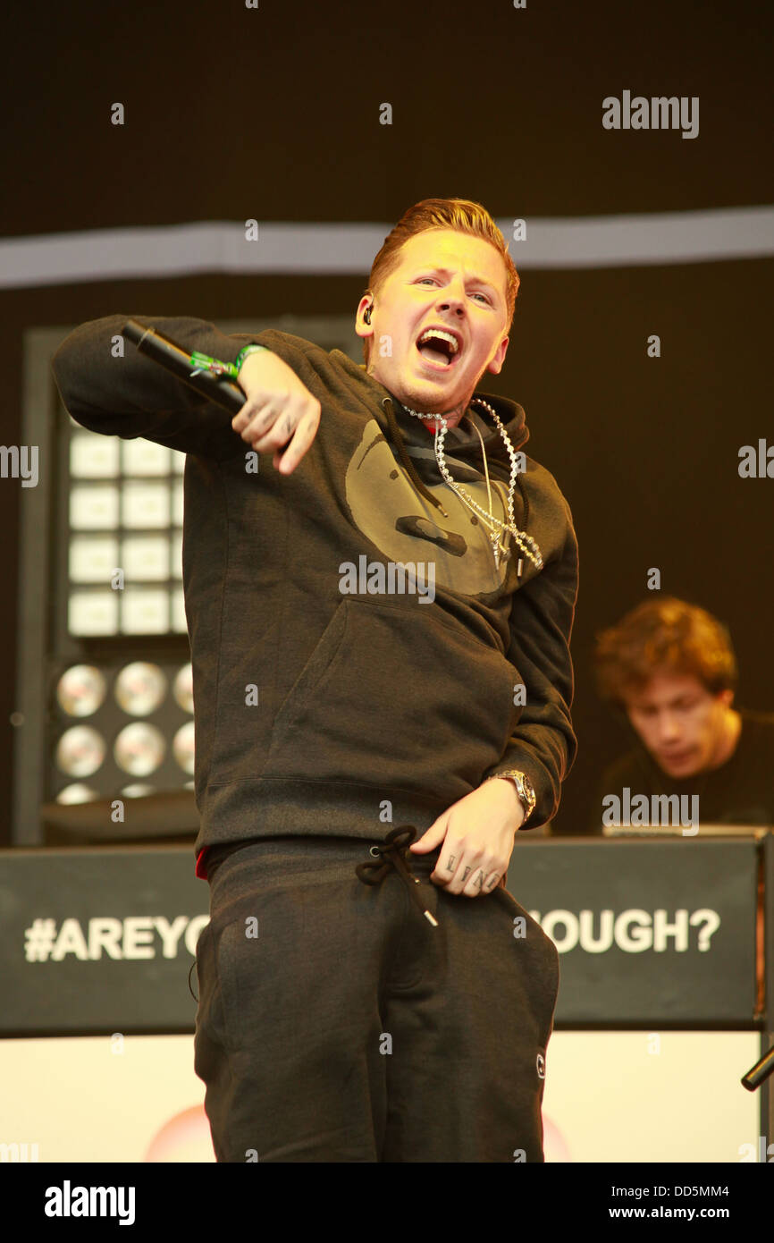 Professor Green performing at the Glastonbury Festival 2013 Stock Photo ...