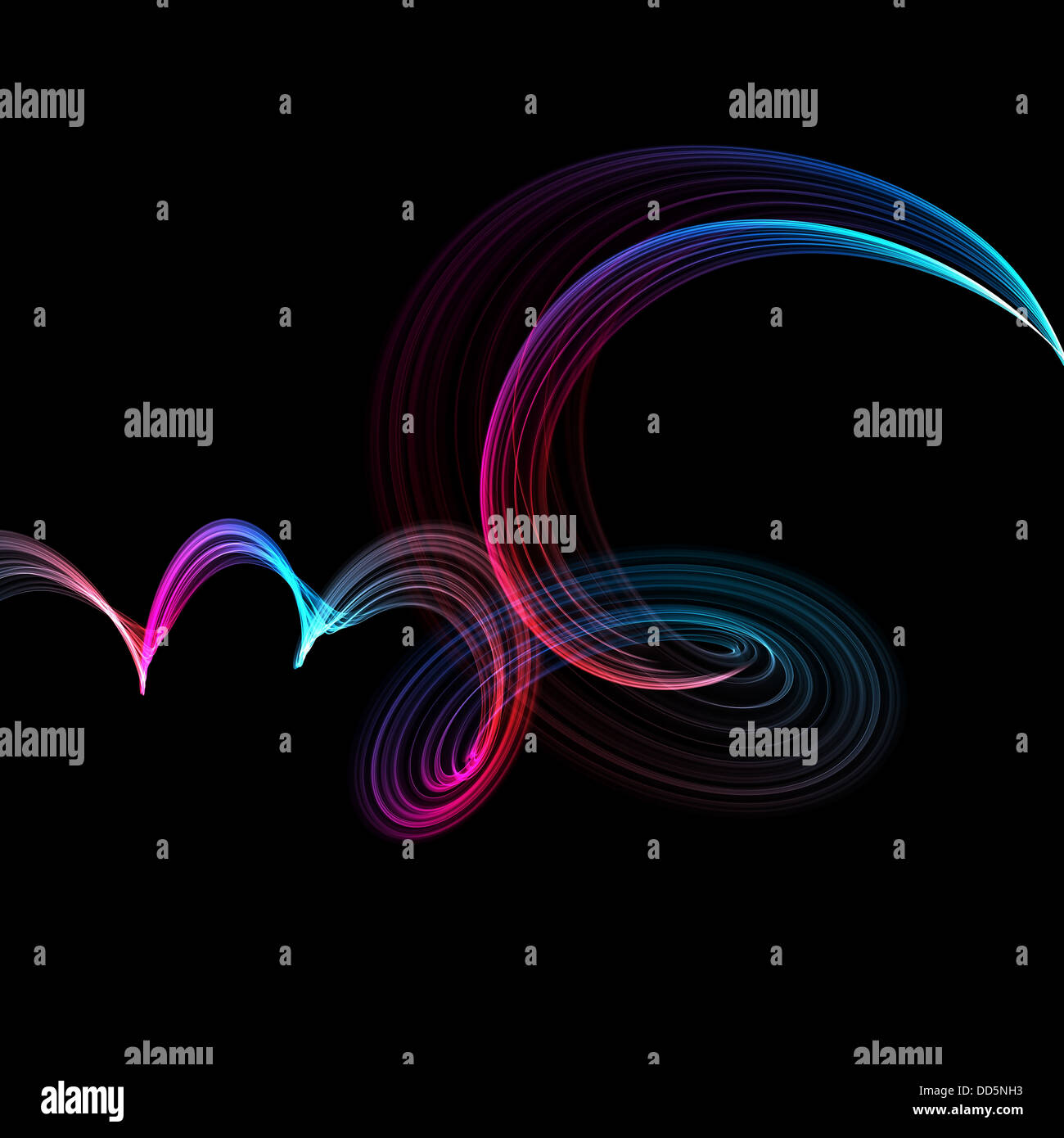 abstract colorful twisted waves Stock Photo - Alamy