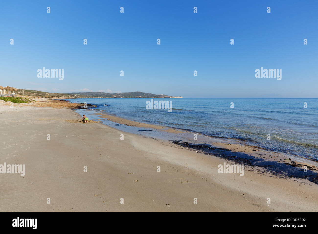 Turkey, View of Altinkum beach Stock Photo - Alamy