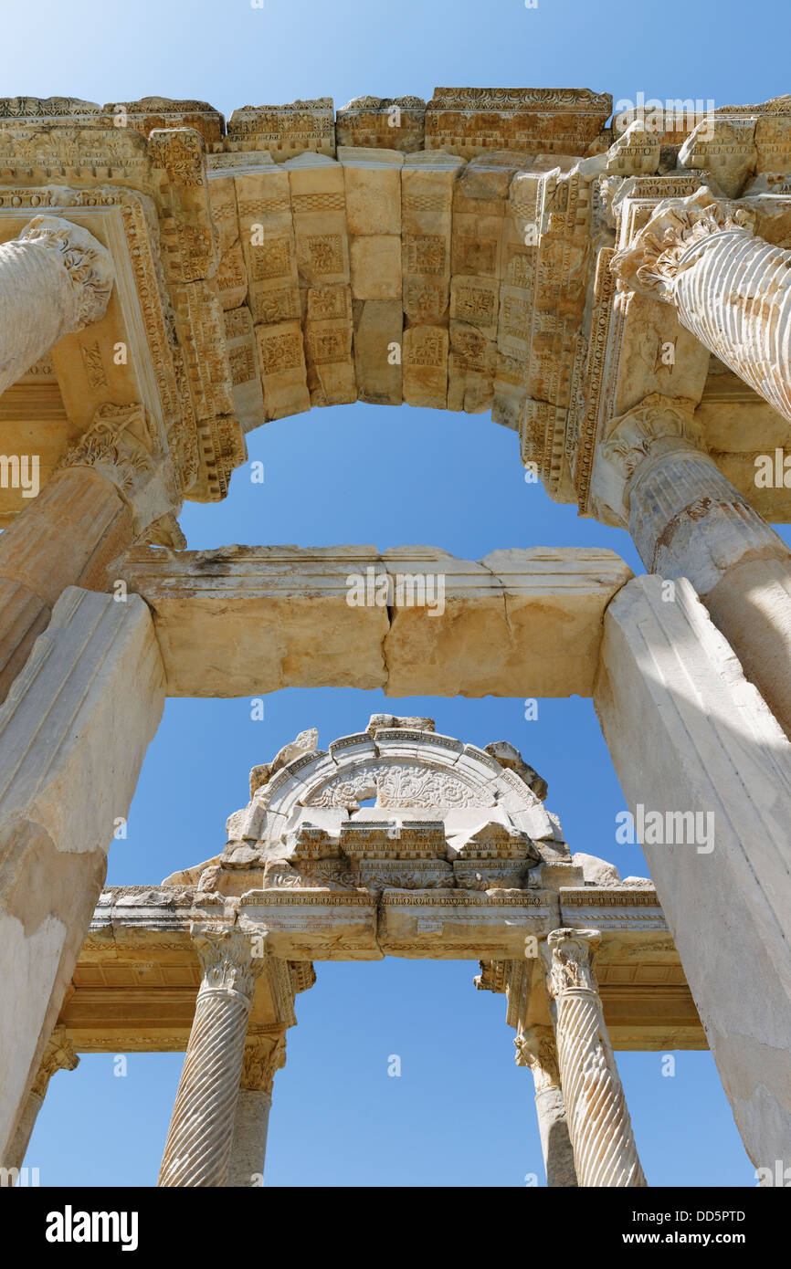 Turkey, View of Tetrapylon in Aphrodisias Stock Photo - Alamy