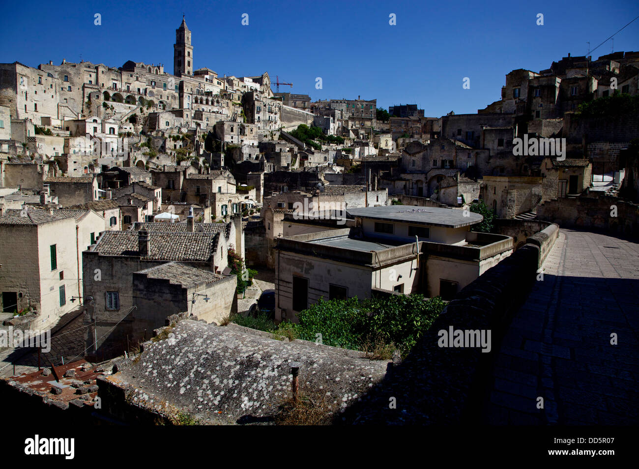 View of Matera, Basilicata, Lucania, Italy, Italia. The Sassi ...