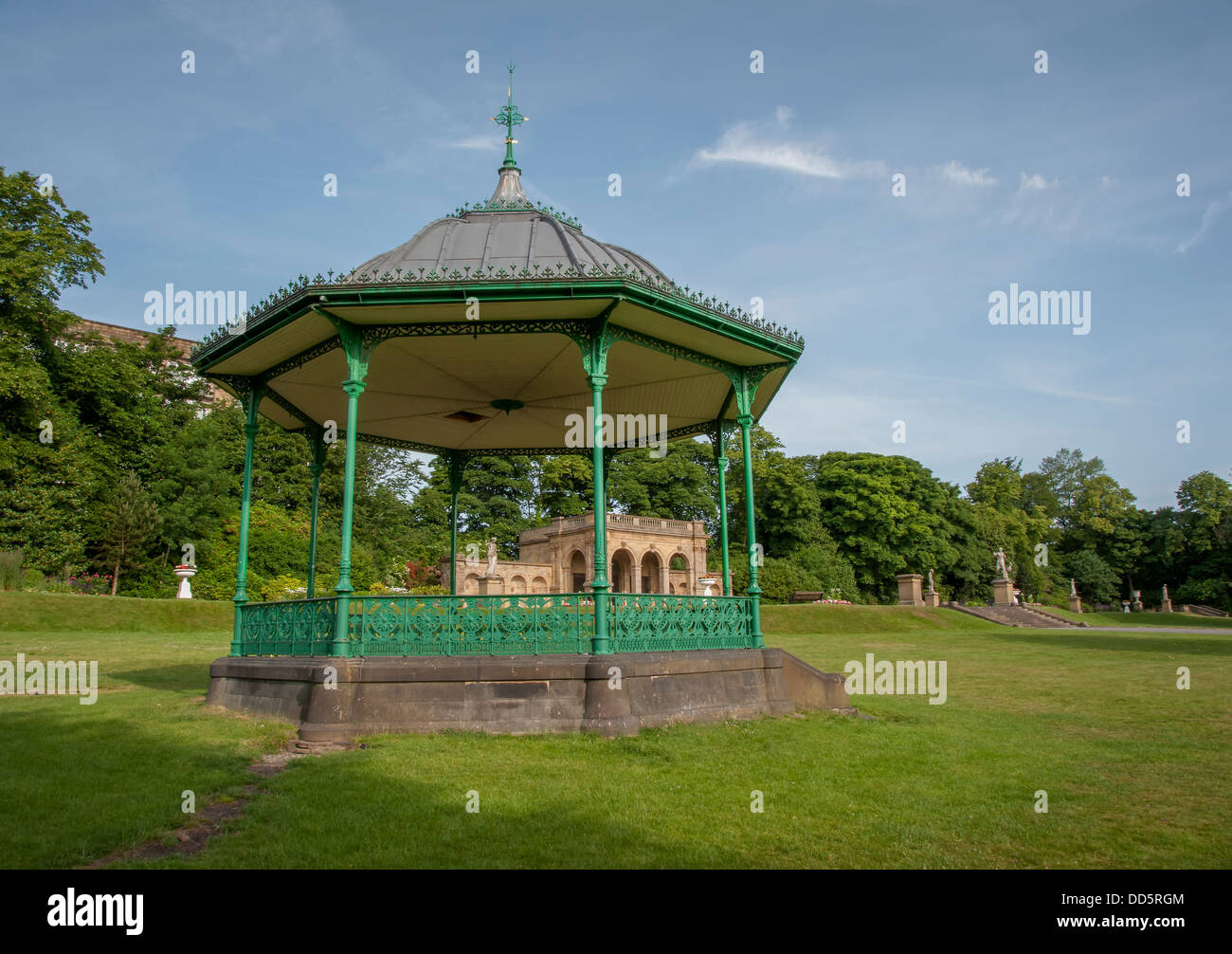 Bandstand in the Joseph Paxton designed Peoples Park in Haklifax, West ...