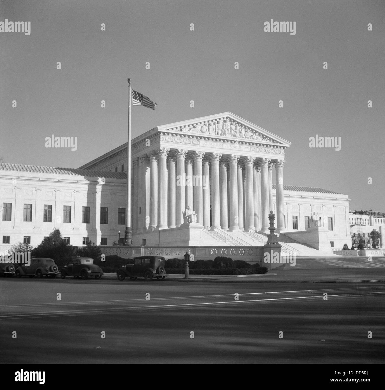 West face of the Supreme Court Building, Washington, D.C., Nov. 1936 ...