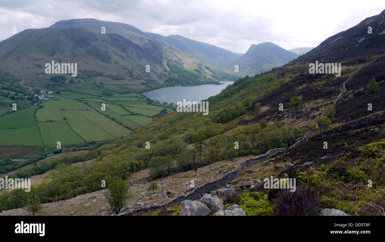 Buttermere village, Buttermere, Lake District, Cumbria, England, UK ...