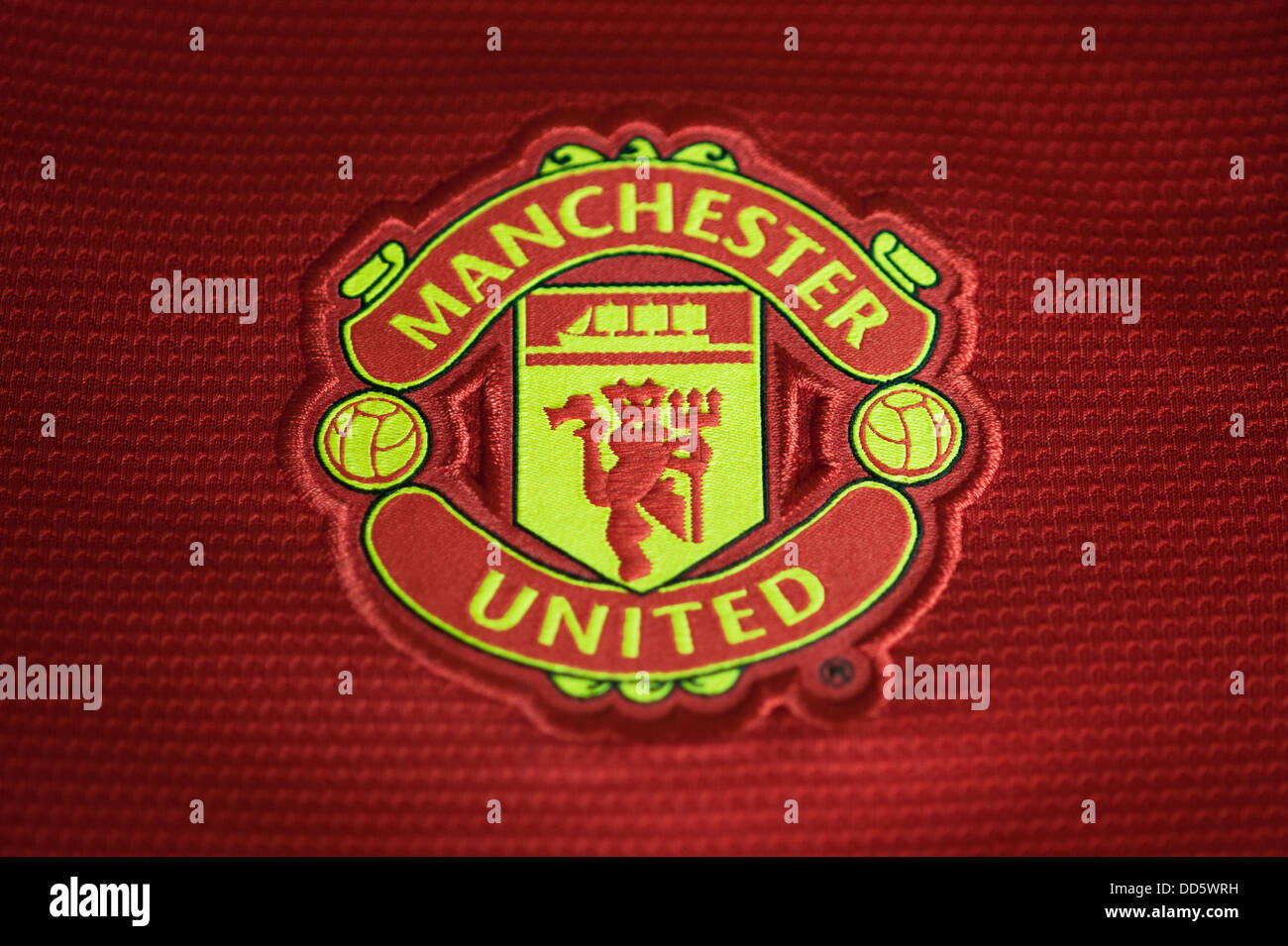 Manchester UNited Club Crest Stock Photo - Alamy