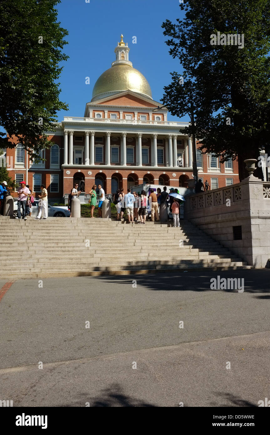Massachusetts State House, Beacon Street ,Boston, USA Stock Photo - Alamy