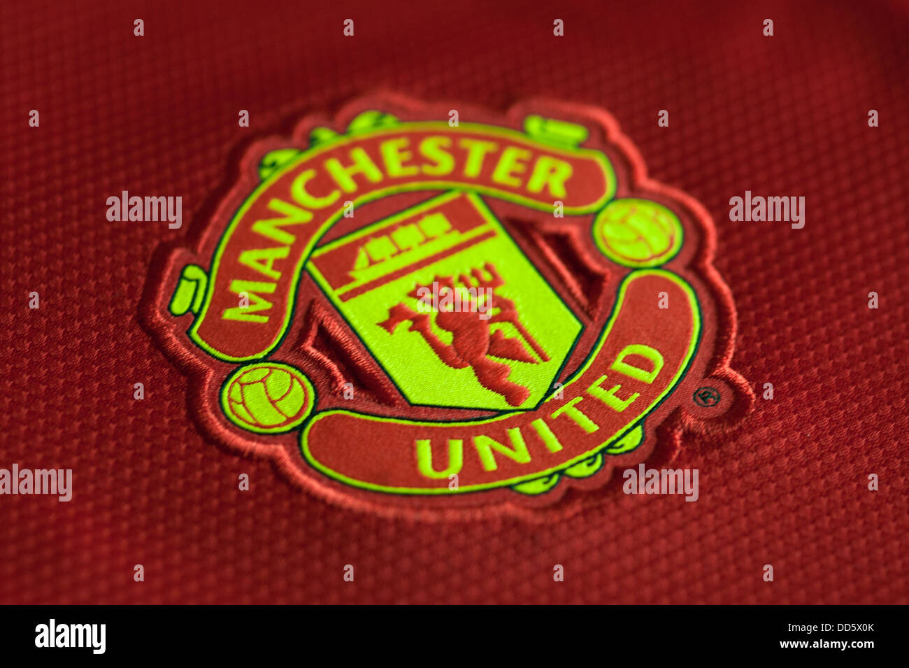 Manchester UNited Club Crest Stock Photo - Alamy