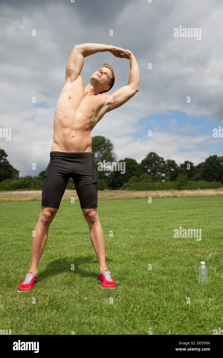 Stretching out outdoors Stock Photo - Alamy