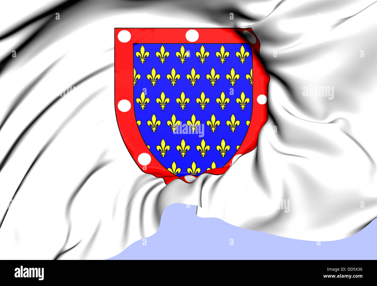 Counts and Dukes of Alencon Coat of Arms. Close Up Stock Photo - Alamy