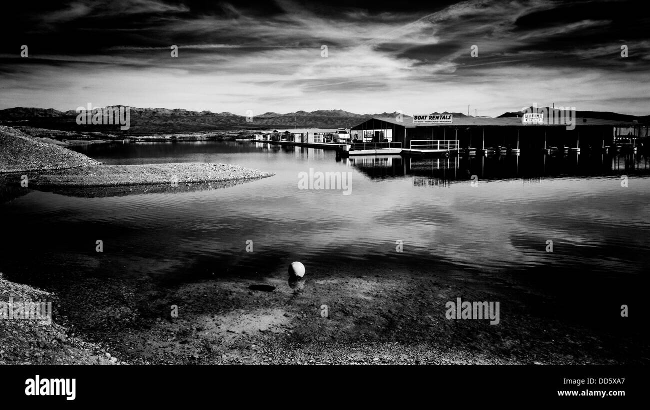Lake Mead in Mohave County, Arizona and Clark County, Nevada. Formed by ...