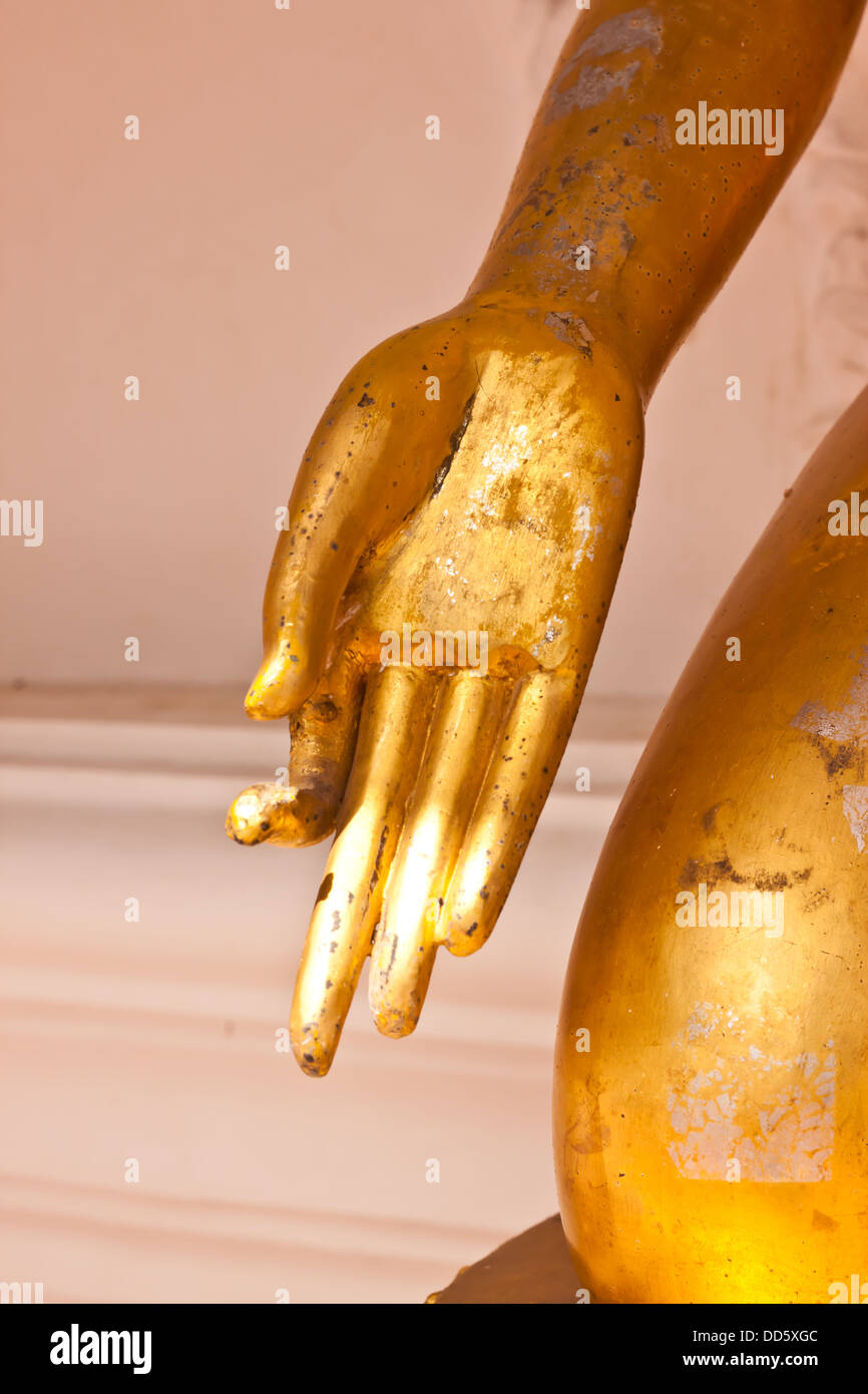 hand of buddha statue in thailand Stock Photo - Alamy
