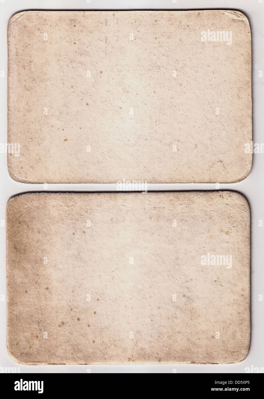 Vintage Old Retro Aged Paper Card Isolated On White Background. Vintage ...