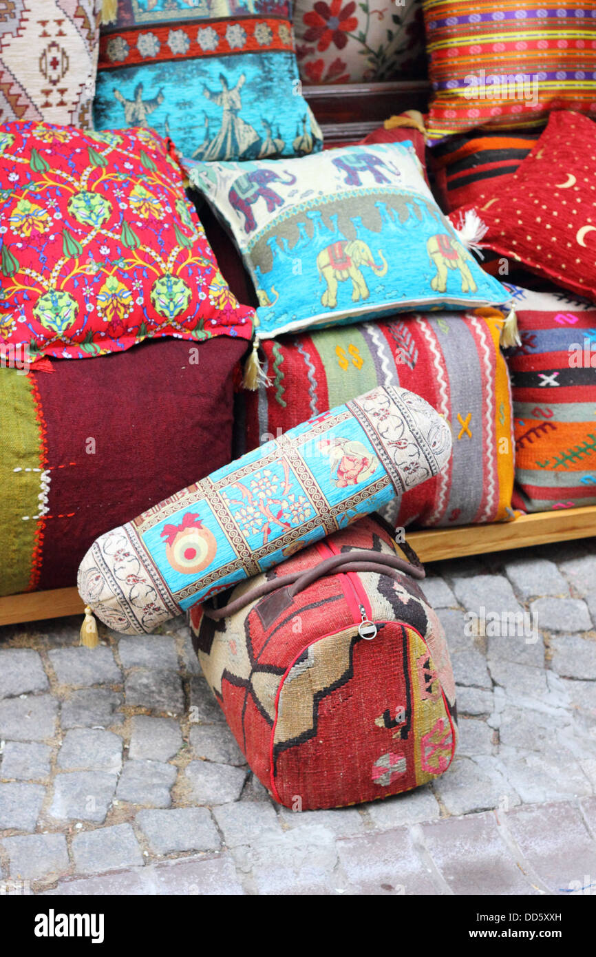 colorful fabrics and textiles Stock Photo - Alamy