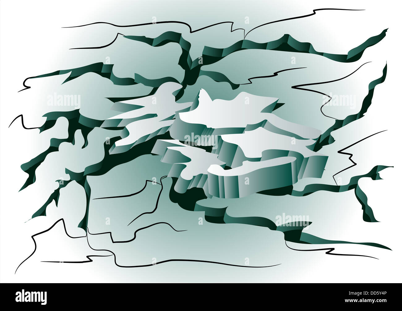 earthquake. abstract background with a cracked ground Stock Photo - Alamy