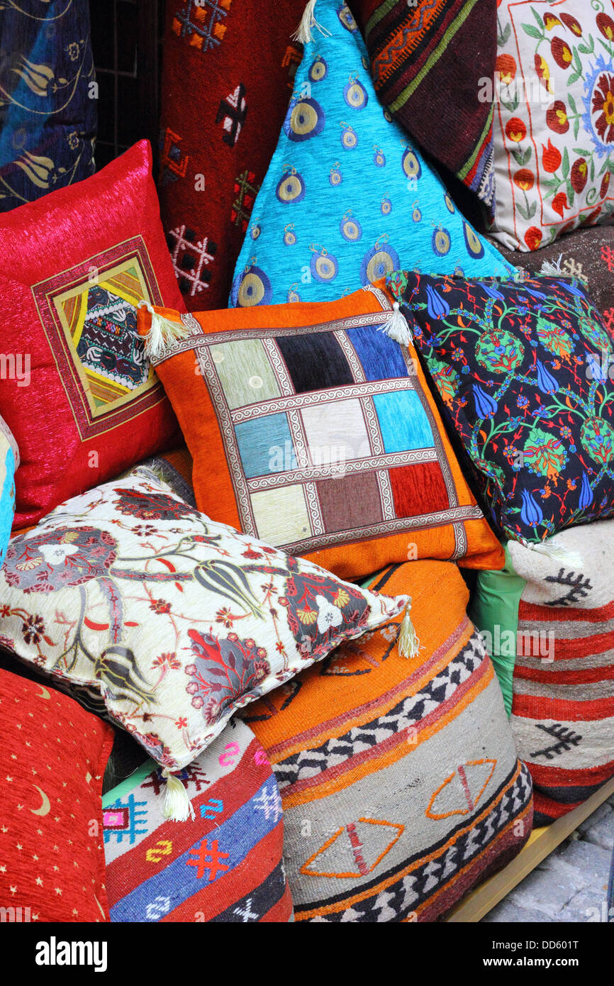 colorful fabrics and textiles Stock Photo - Alamy