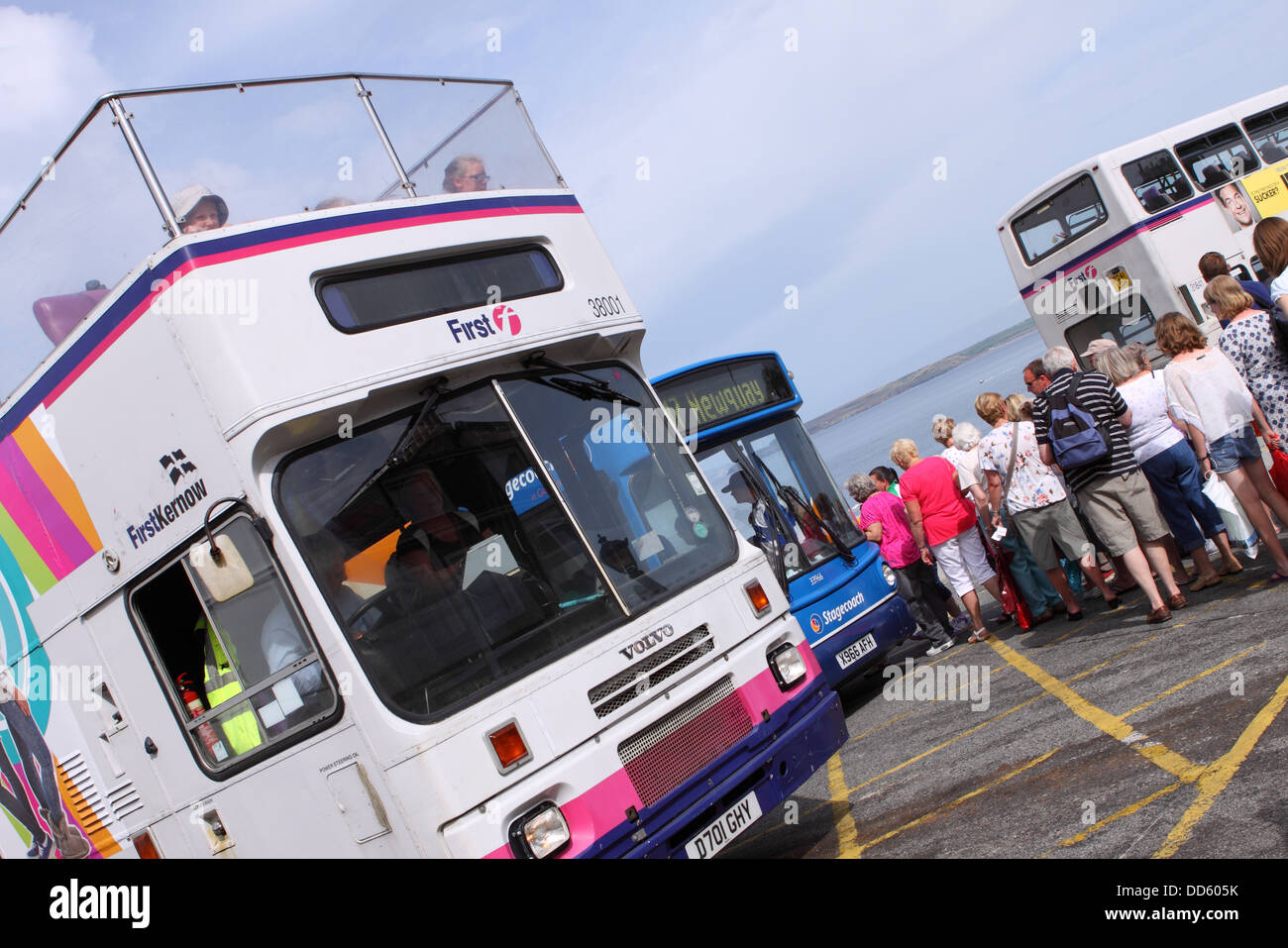 First bus buses hi-res stock photography and images - Alamy