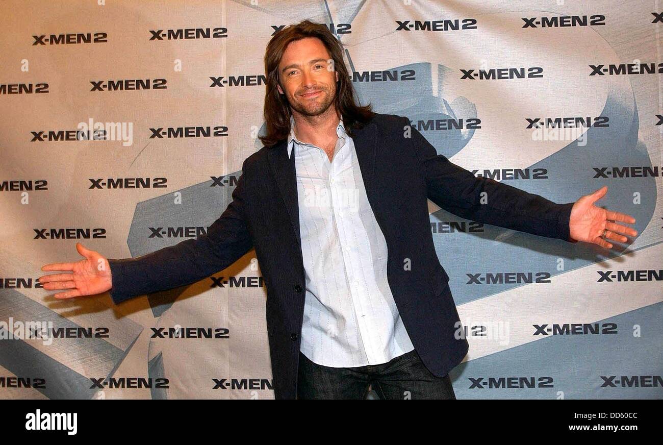 Actor Hugh Jackman during the photocall of the film "X Men 2" in Berlin ...