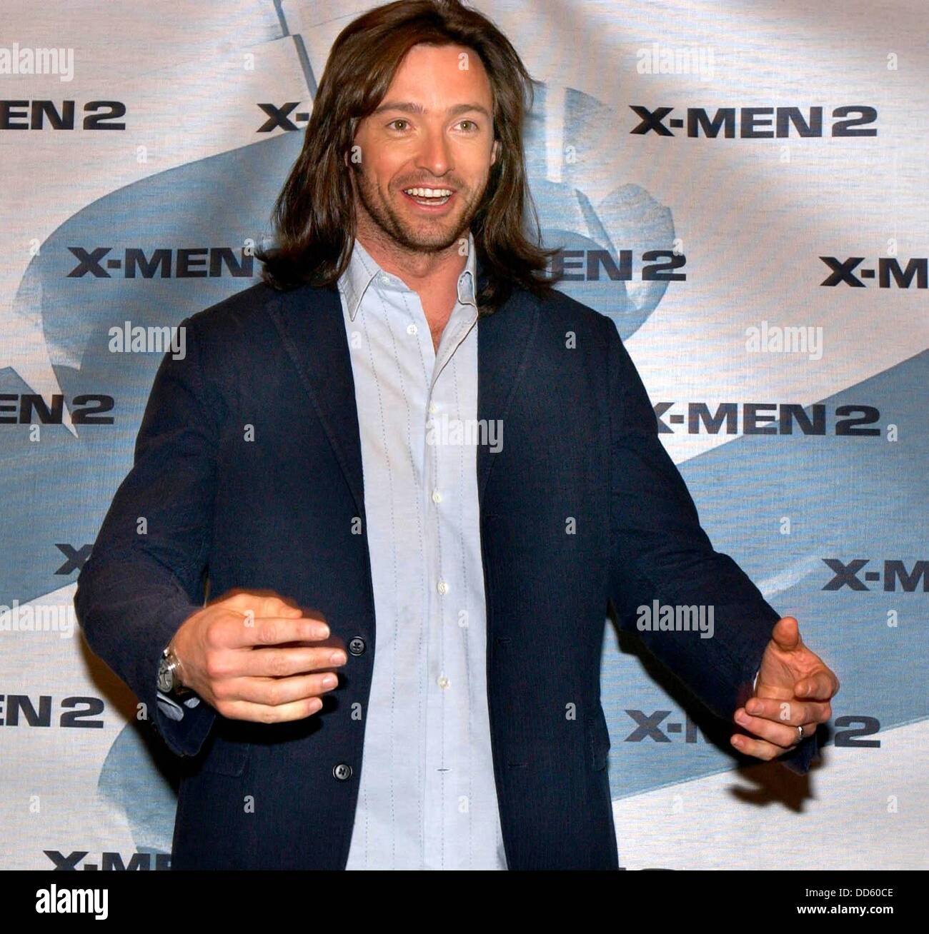 Actor Hugh Jackman during the photocall of the film "X Men 2" in Berlin ...