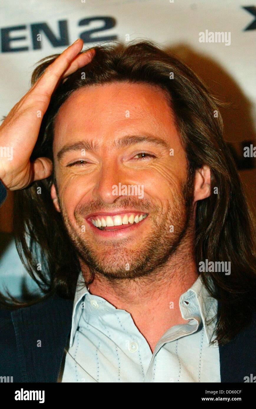Actor Hugh Jackman during the photocall of the film "X Men 2" in Berlin ...