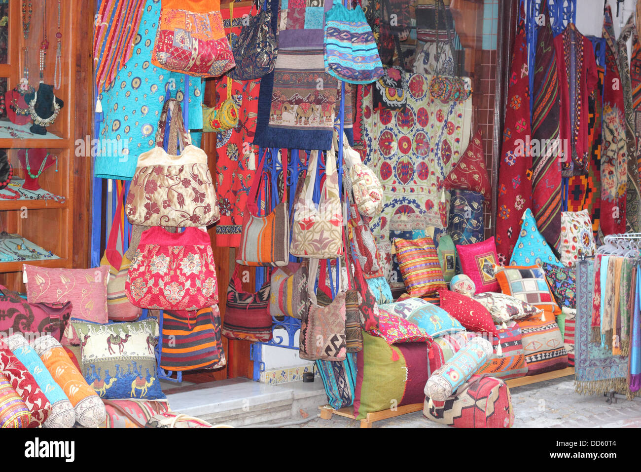 colorful fabrics and textiles Stock Photo - Alamy