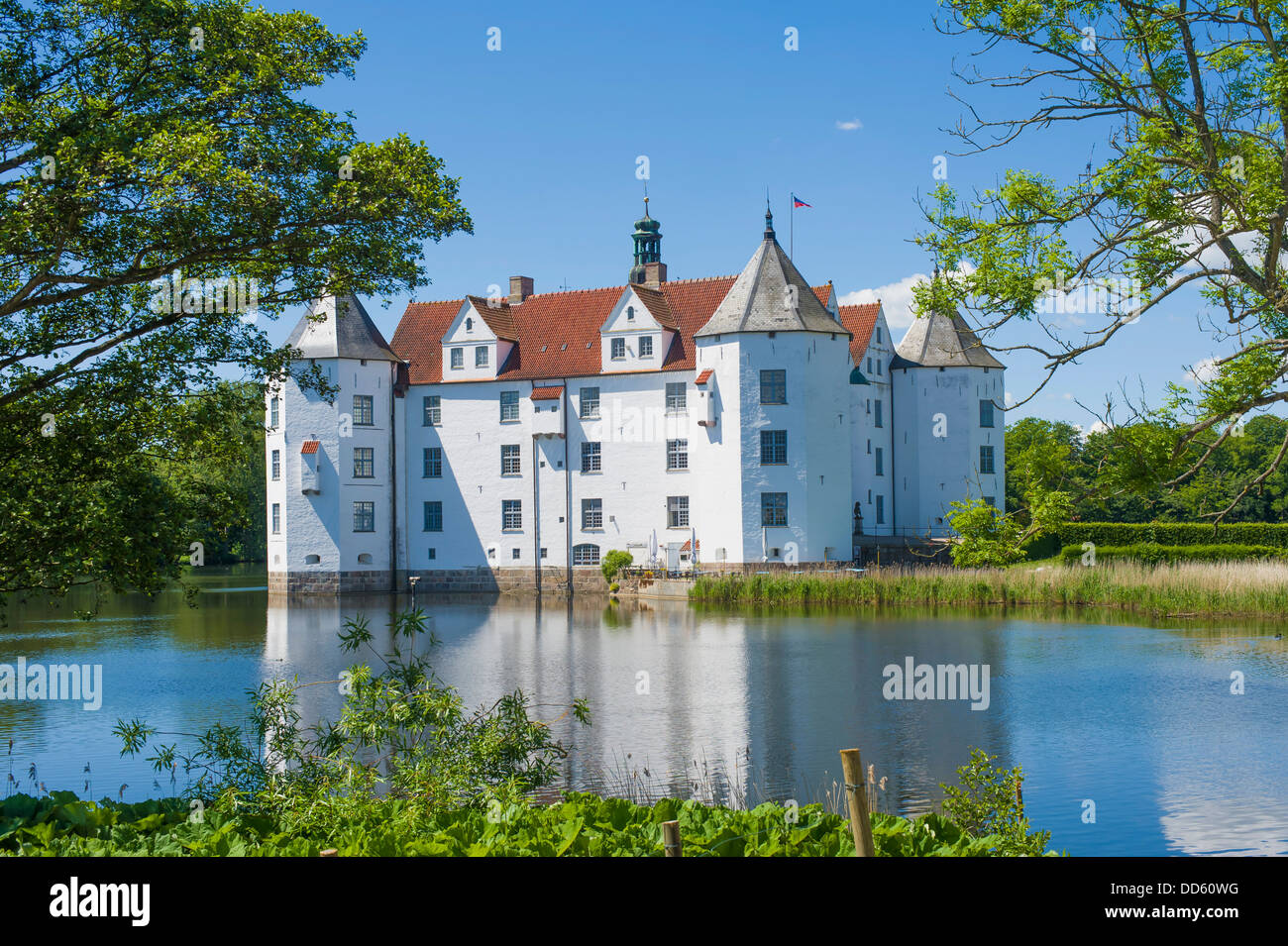 Germany, Schleswig Holstein, View of Glucksburg Castle Stock Photo - Alamy