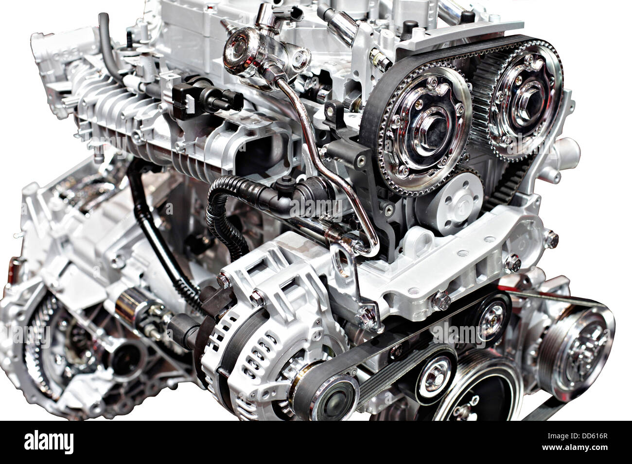 Switzerland, Gasoline engine of Geneva auto show Stock Photo - Alamy