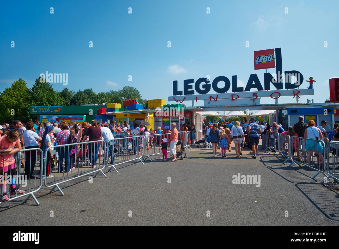 Entrance to Legoland Theme Park Windsor UK Stock Photo - Alamy