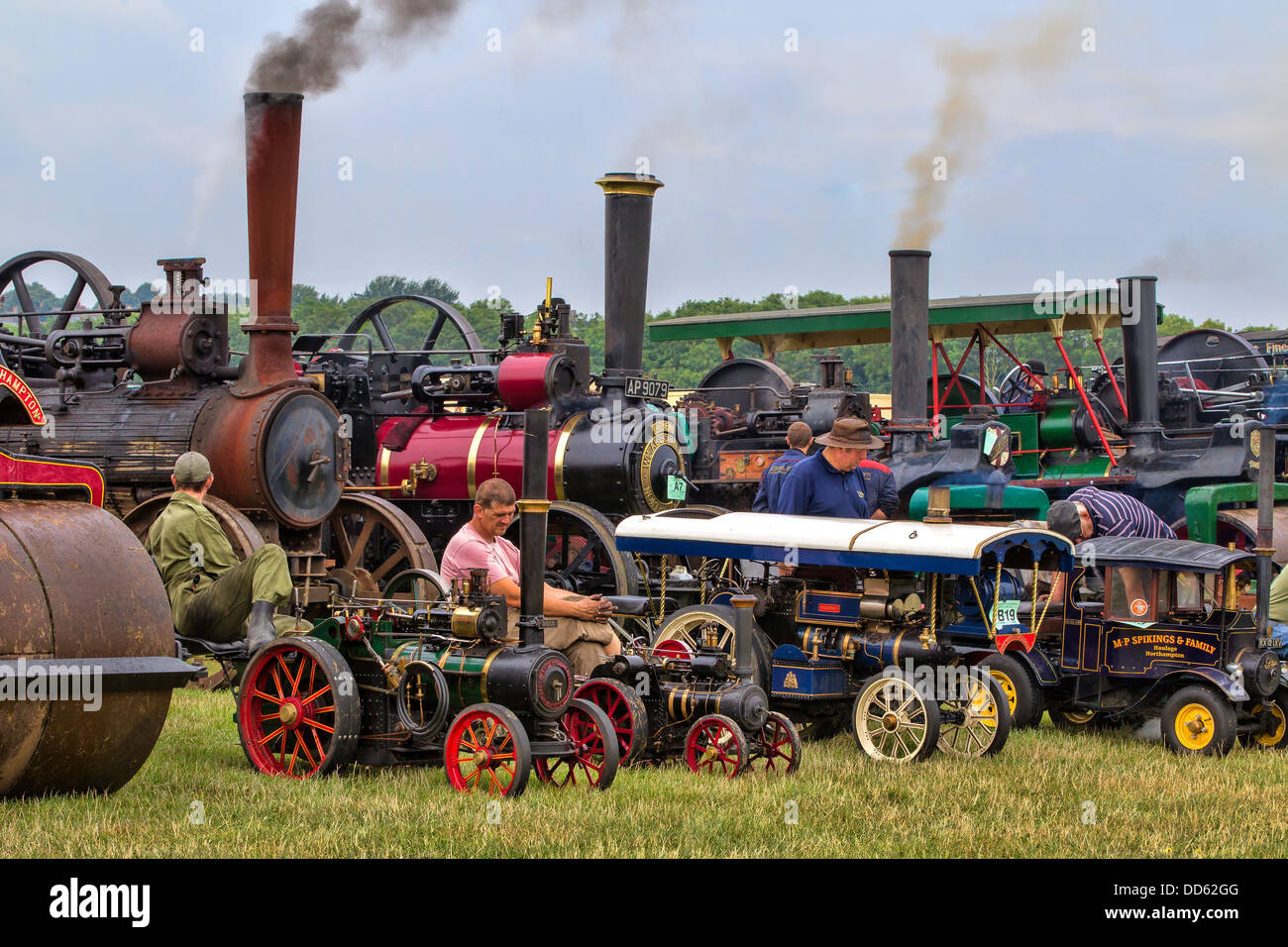 Vintage Steam Engines at display Stock Photo - Alamy