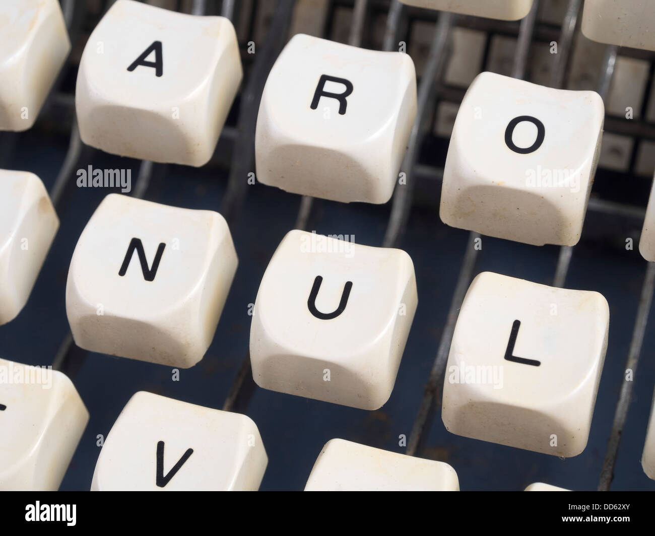 Closeup old typewriter keys hi-res stock photography and images - Alamy