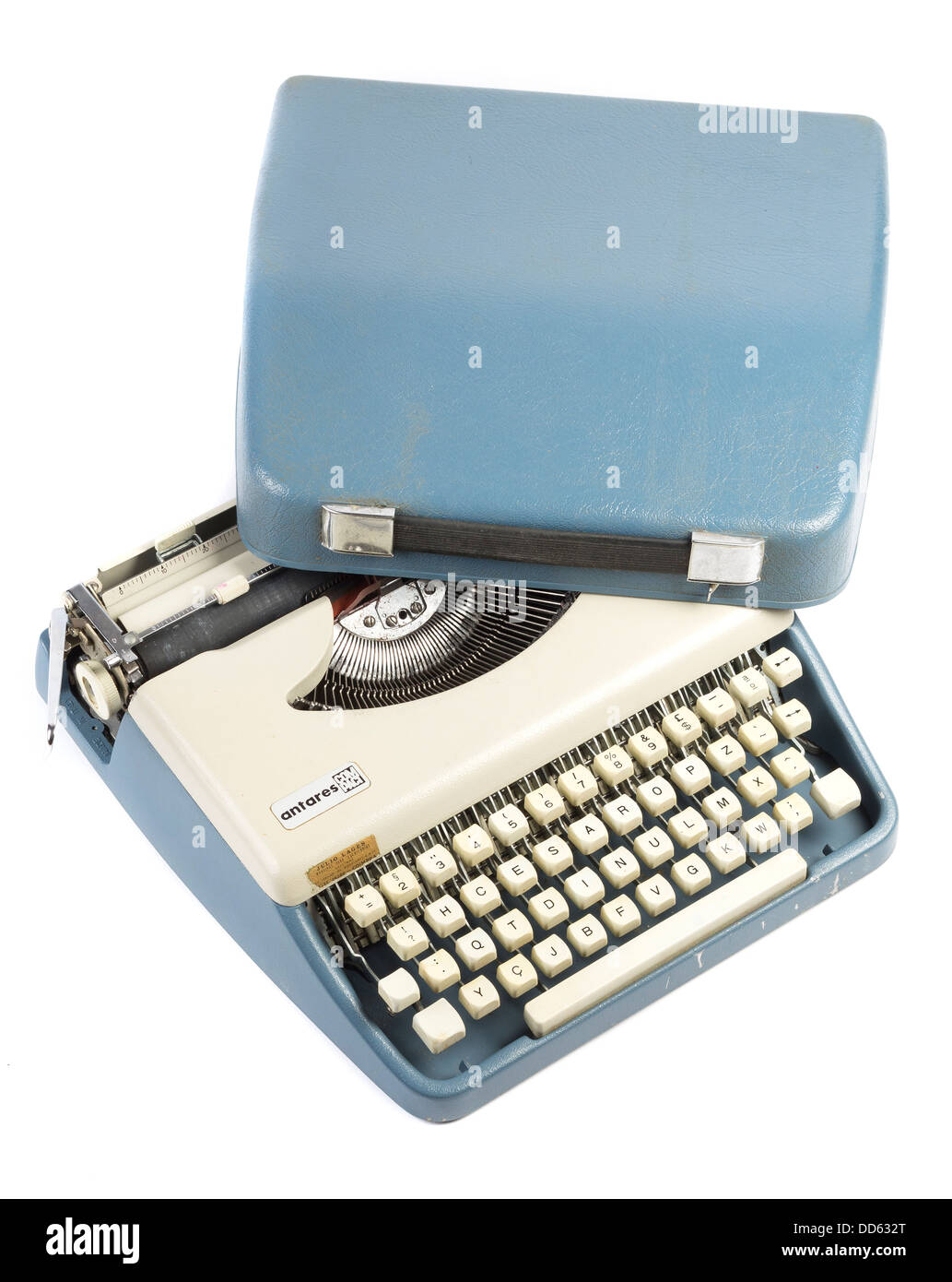 Typewriter cut out isolated on white background Stock Photo - Alamy