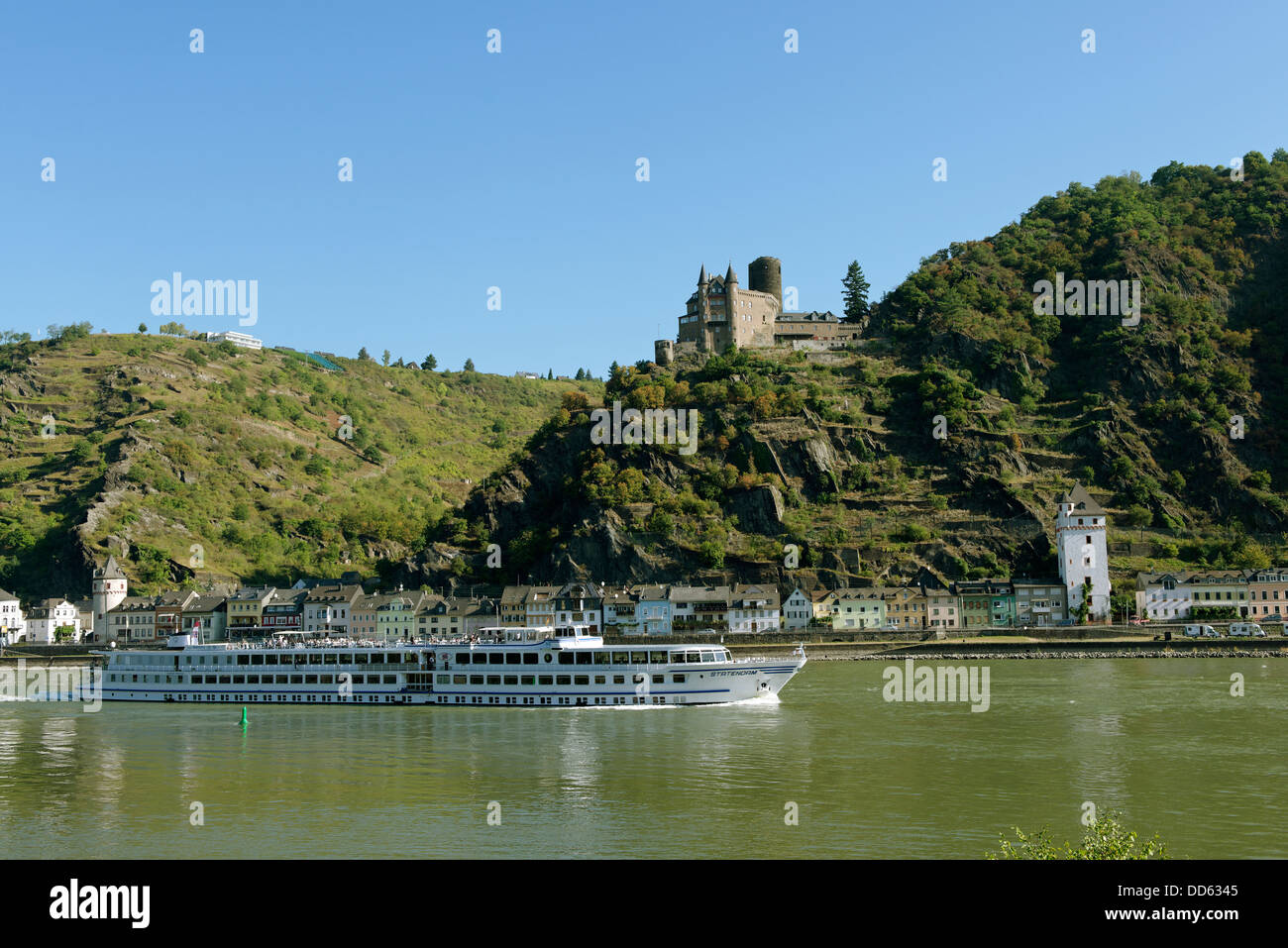 Germany, Rhineland Palatinate, View of Katz Castle Stock Photo - Alamy