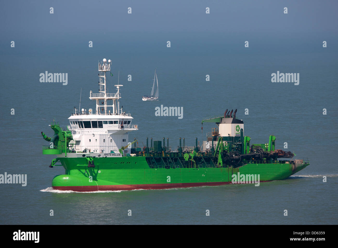 Artevelde Trailing suction hopper dredger in Baltic sea Stock Photo - Alamy