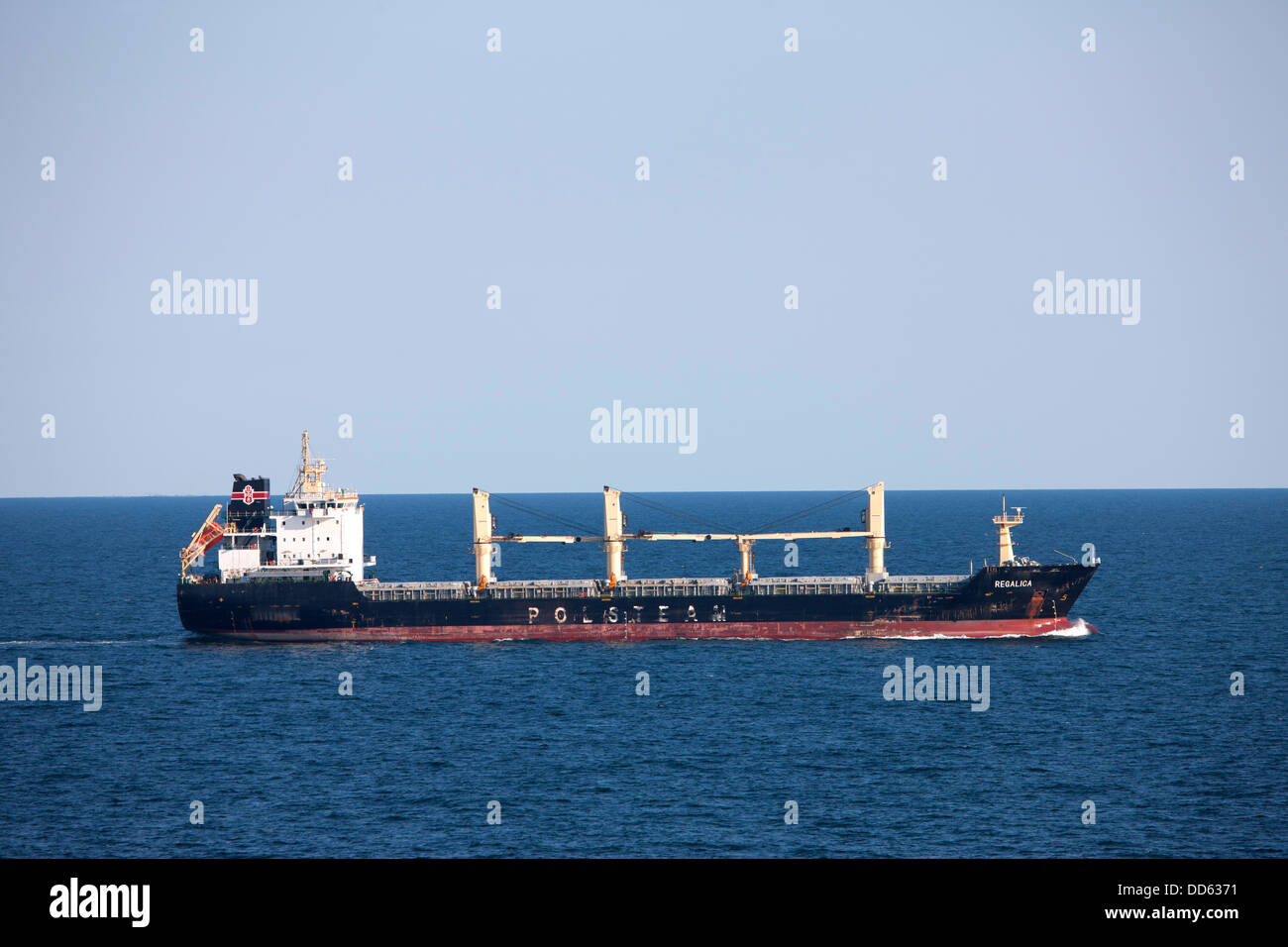 Polsteam Regalica bulker merchant ship transporting unpackaged bulk ...
