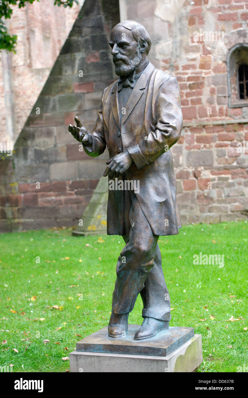 Germany, Hesse, Statue in front of Convent Church Stock Photo - Alamy