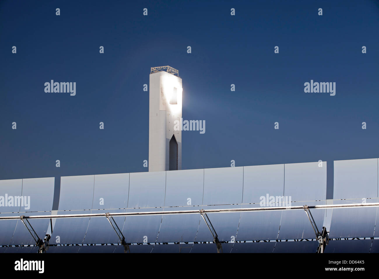 Solucar solar thermal complex near seville Spain includes the PS10 ...