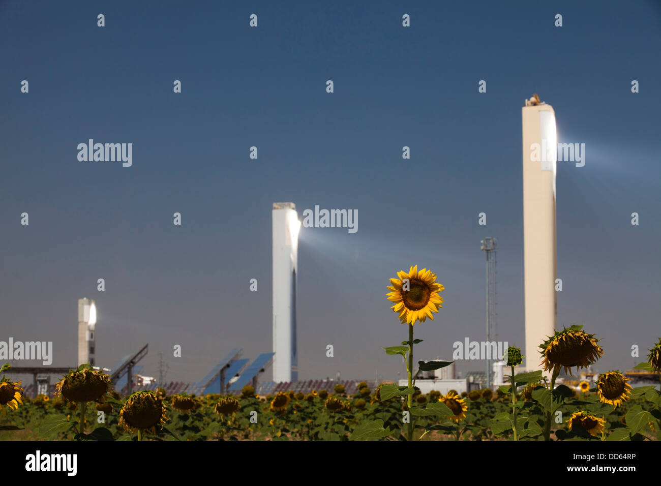 Solar thermal power plant seville spain hi-res stock photography and ...