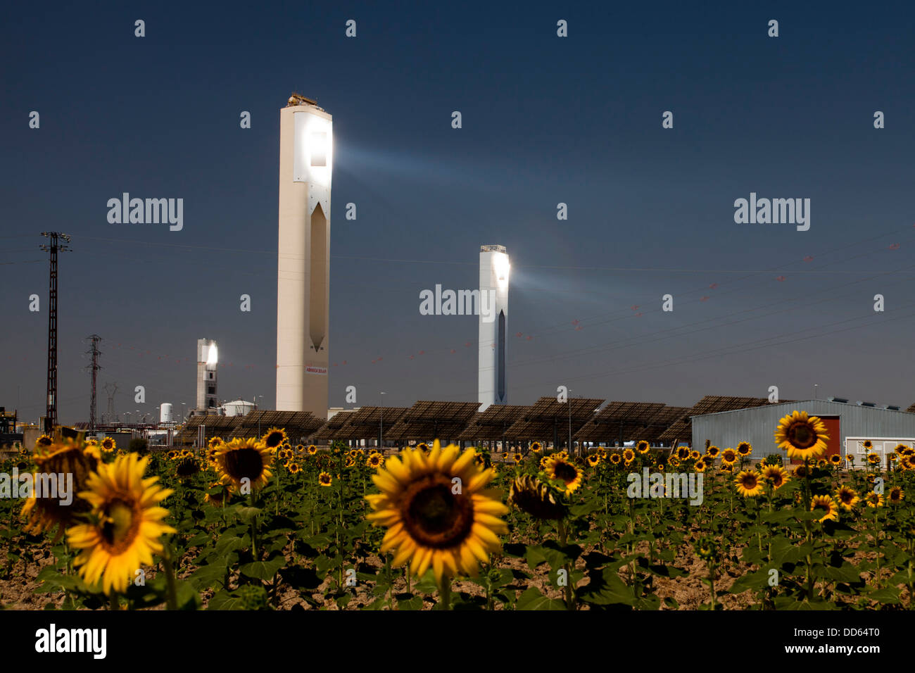 Solucar solar thermal complex near hi-res stock photography and images ...
